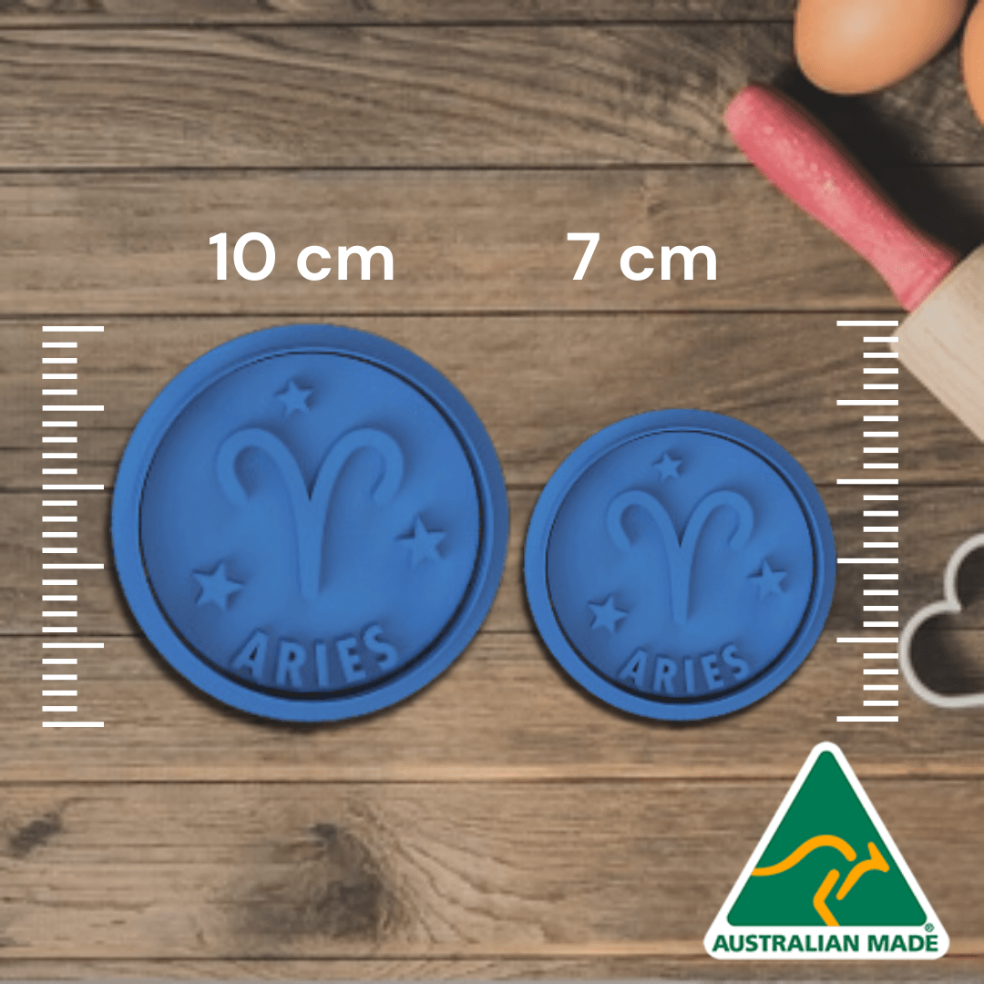 Aries Cookie Cutter and Embosser Stamp