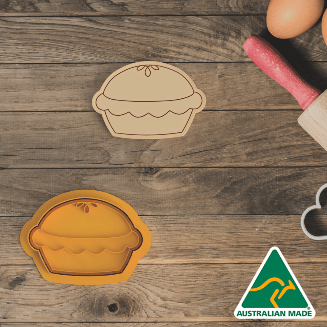 Pumpkin Pie Cookie Cutter and Embosser Stamp