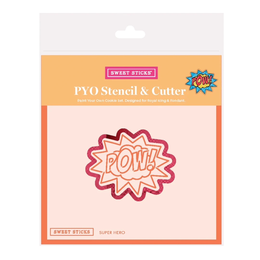 Sweet Sticks PYO Superhero Stencil & Cutter