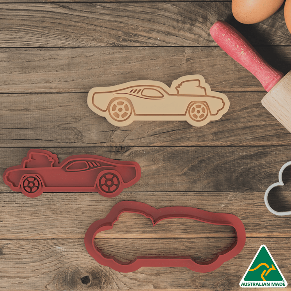Muscle Car Cookie Cutter and Embosser Stamp